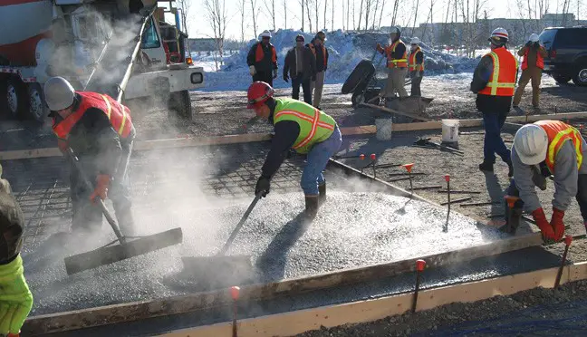 Pouring Placing and Finishing Concrete in Cold Weather - ConcreteIDEAS Pouring Placing and Finishing Concrete in Cold Weather - ConcreteIDEAS
